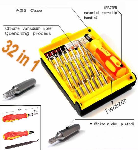 32 in 1 Precision Screwdrivers Set Electronics Slotted Star Torx Hex P ...