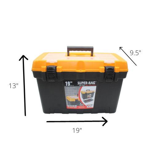 Mega Tool Box 19" With Carry Handle Diy Home ASR2080 ASR2013 (Parcel R ...